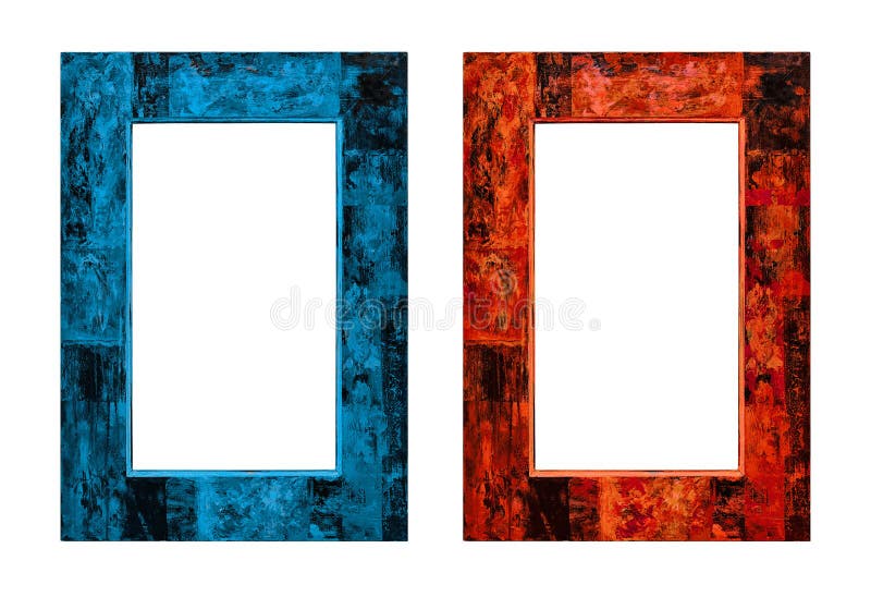 Fire and Ice. Framework in Antique Style Stock Photo - Image of ...