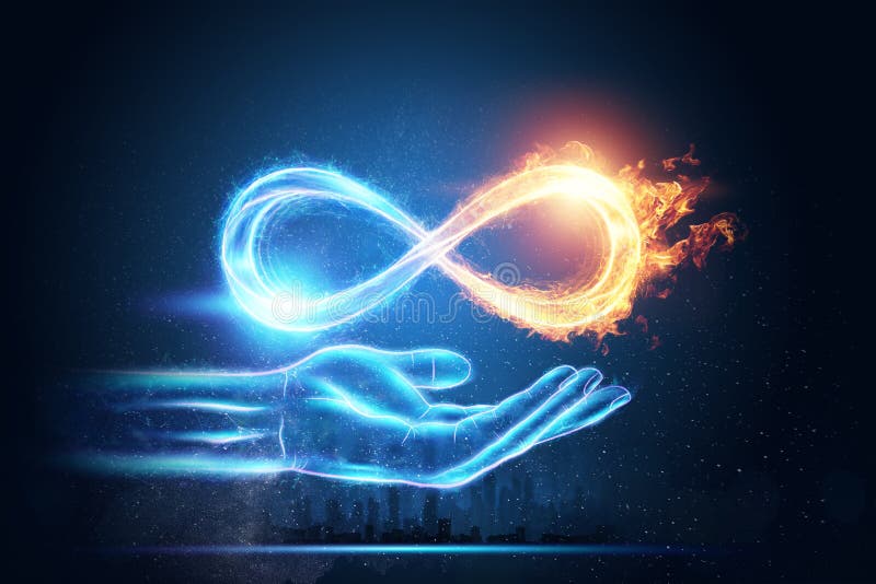 Infinity Sign Assembled from Shoes. Shoes Advertising Banner, Stock ...