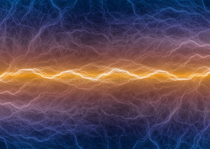 Fire And Ice Lightning, Abstract Electrical Background Stock ...