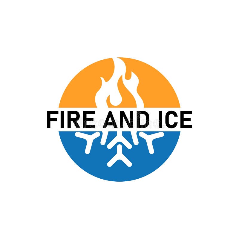 Fire and Ice Logo Icon Design Vector Stock Illustration - Illustration ...