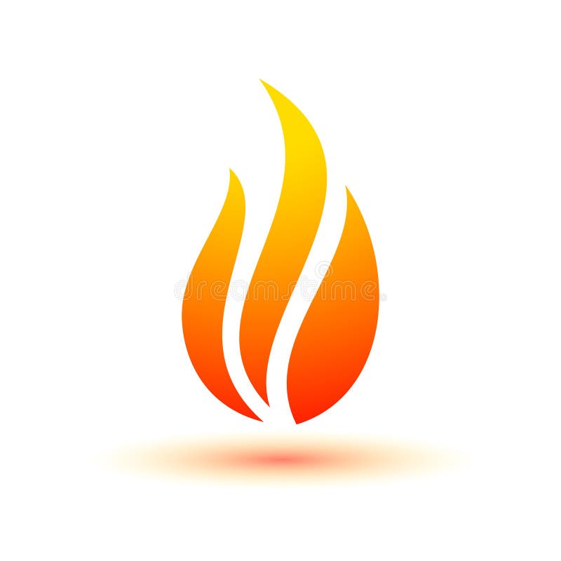 Fire Icon. Abstract Flame Symbol. Fire Logo Isolated Stock Vector ...
