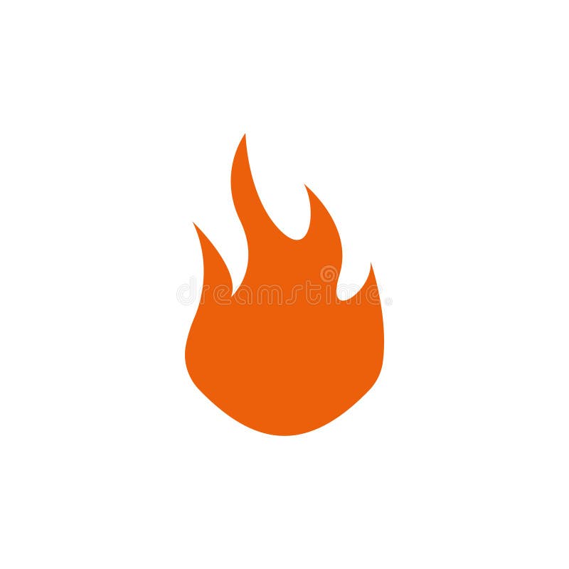 Fire Icon Design Template Vector Isolated Stock Vector - Illustration ...