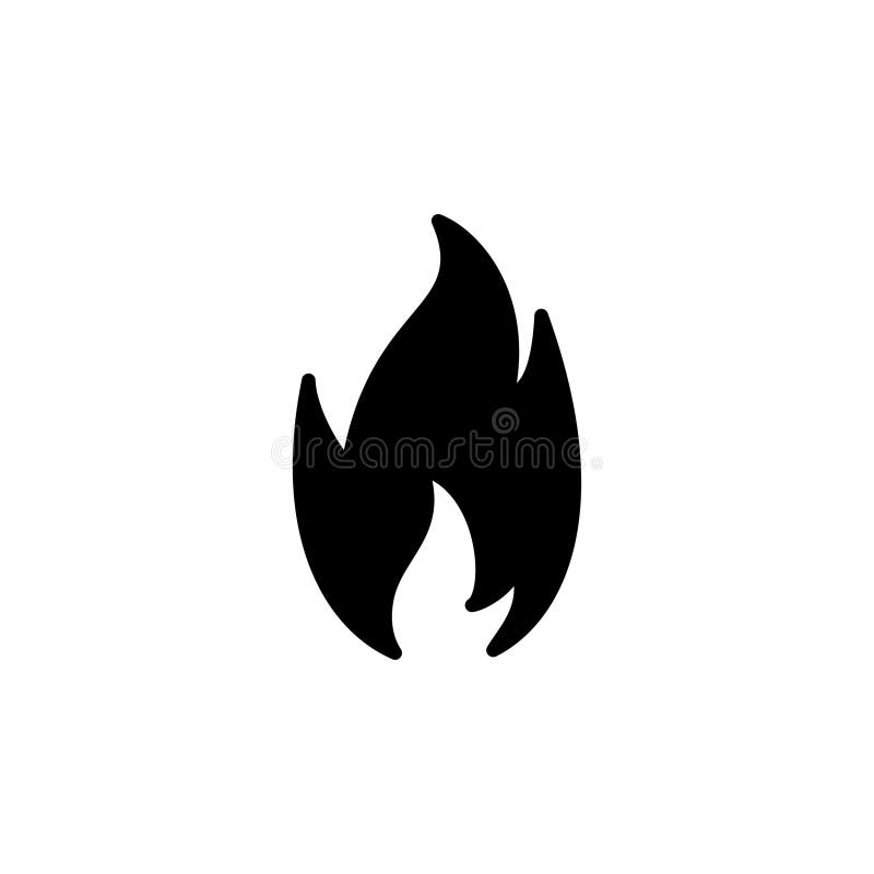 Fire Icon . Fire Flame Icon Stock Vector - Illustration of flame, fireball: 276544531