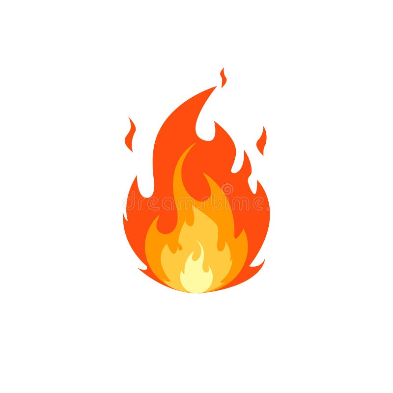 Fire Icon. Flame Icon Isolated Vector Illustration Stock Vector ...
