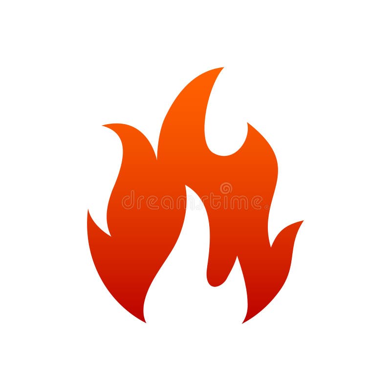 Fire Icon. Flame Sign - Vector Stock Vector - Illustration of fireball ...