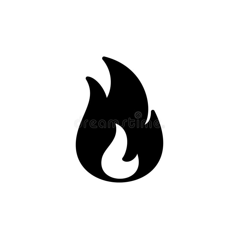 Fire Icon . Fire Flame Icon Stock Vector - Illustration of campfire ...