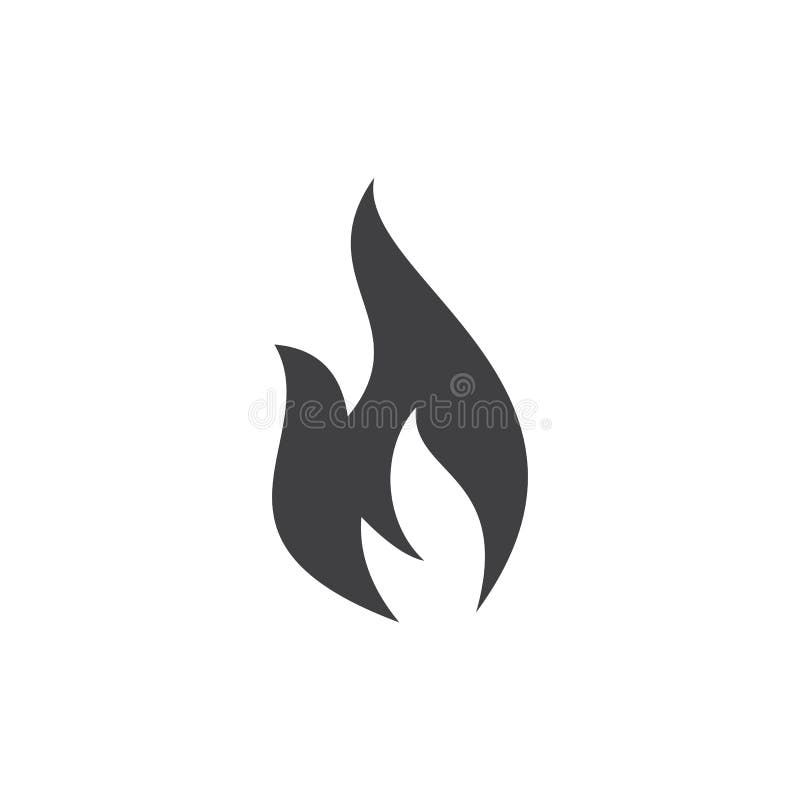 Fire Icon , Flame Icon Vector Stock Vector - Illustration of element ...