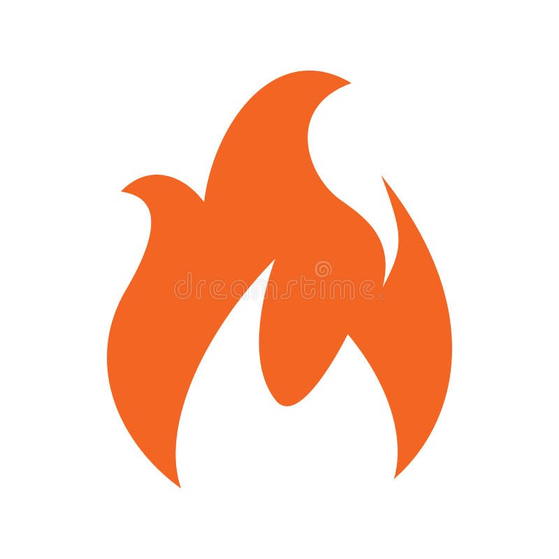 Set of Flat Flame Fire Icons for Animation Stock Illustration ...