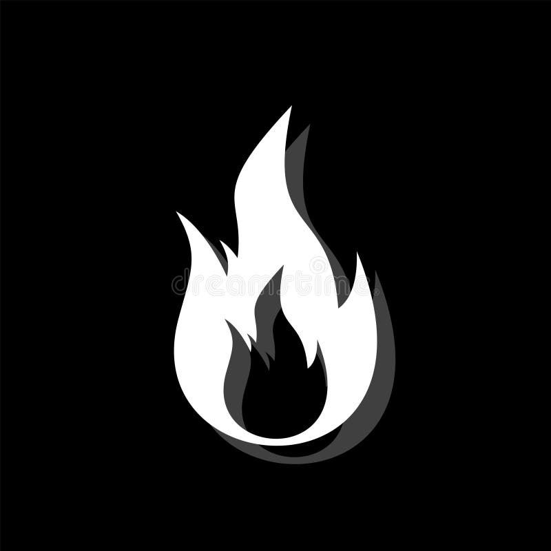Fire icon flat stock illustration. Illustration of sign - 138029769