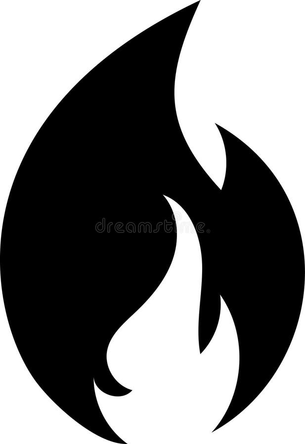 Fire Icon in Line Style, Flames, Flame of Shapes, Bonfire Flat Vector ...