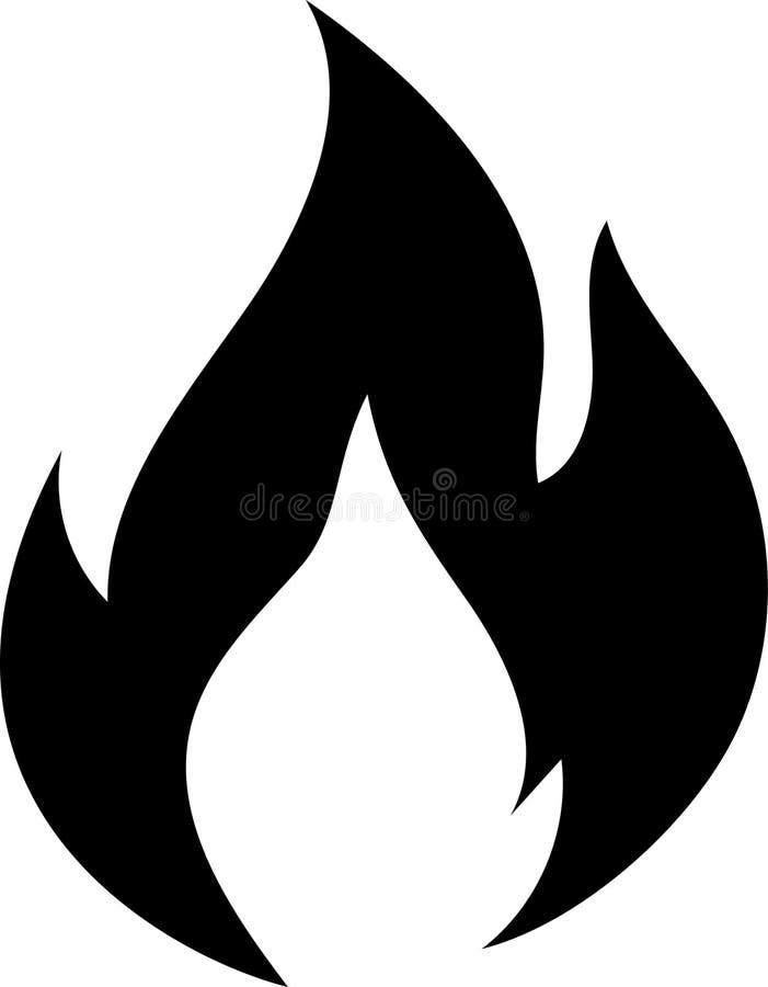 Fire Icon in Line Style, Flames, Flame of Shapes, Bonfire Flat Vector ...