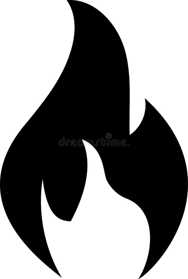 Fire Icon in Line Style, Flames, Flame of Shapes, Bonfire Flat Vector ...