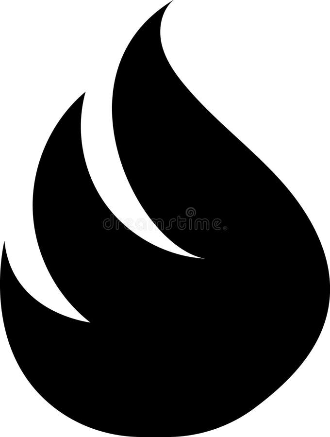 Fire Icon in Line Style, Flames, Flame of Shapes, Bonfire Flat Vector ...