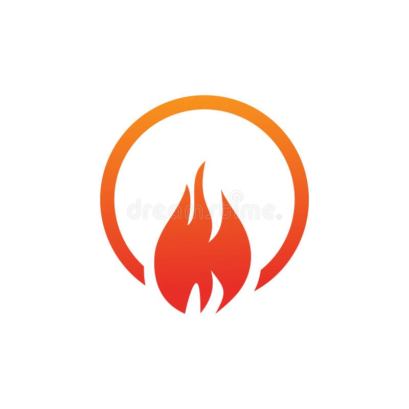 Fire Icon Logo Design Template Stock Vector - Illustration of shape ...