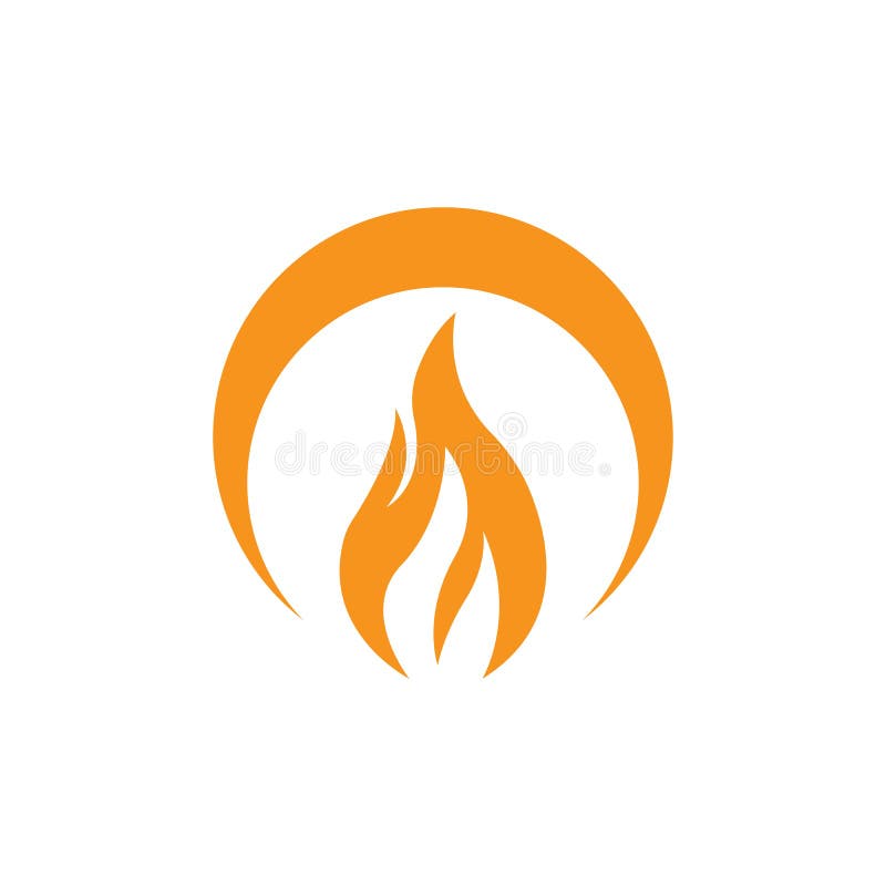 Fire Icon Logo Vector Design Stock Vector - Illustration of service ...