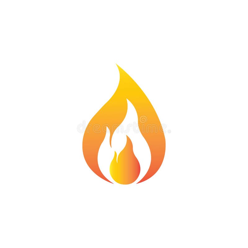 Fire Icon Logo Vector Design Template Stock Illustration - Illustration ...