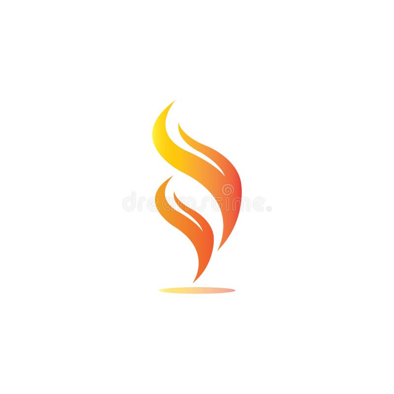 Fire Icon Logo Vector Design Template Stock Illustration - Illustration ...