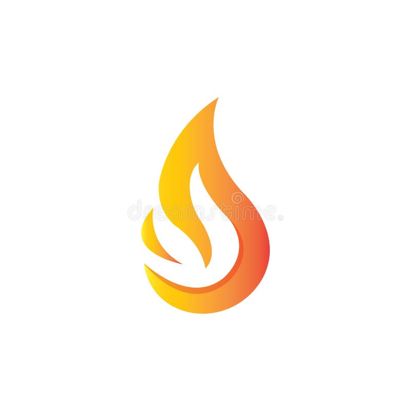 Fire Icon Logo Vector Design Template Stock Illustration - Illustration ...