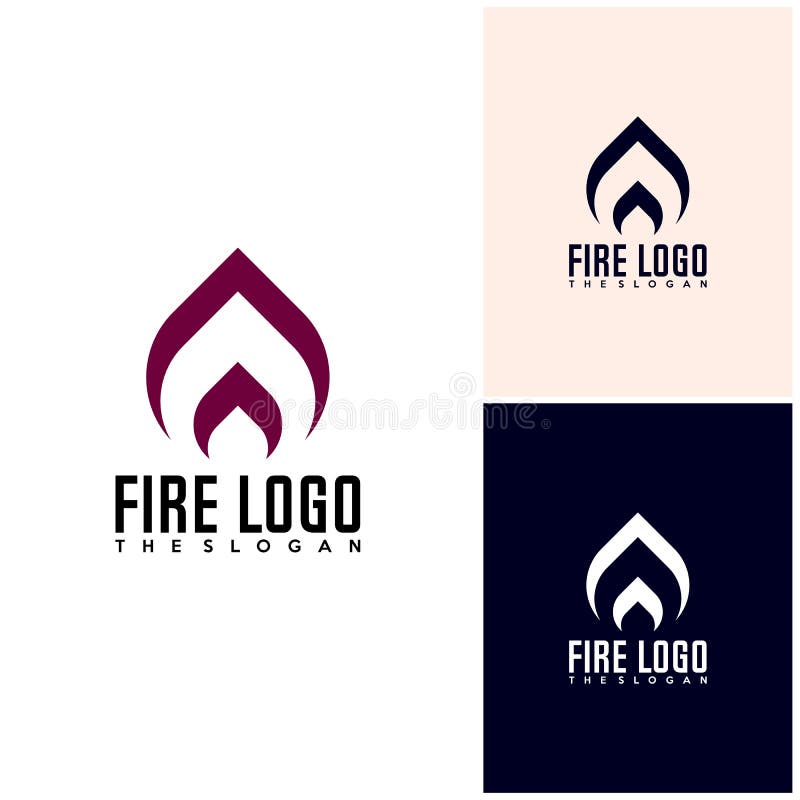 Fire Icon Simple Logo Design Vector Stock Vector - Illustration of icon ...