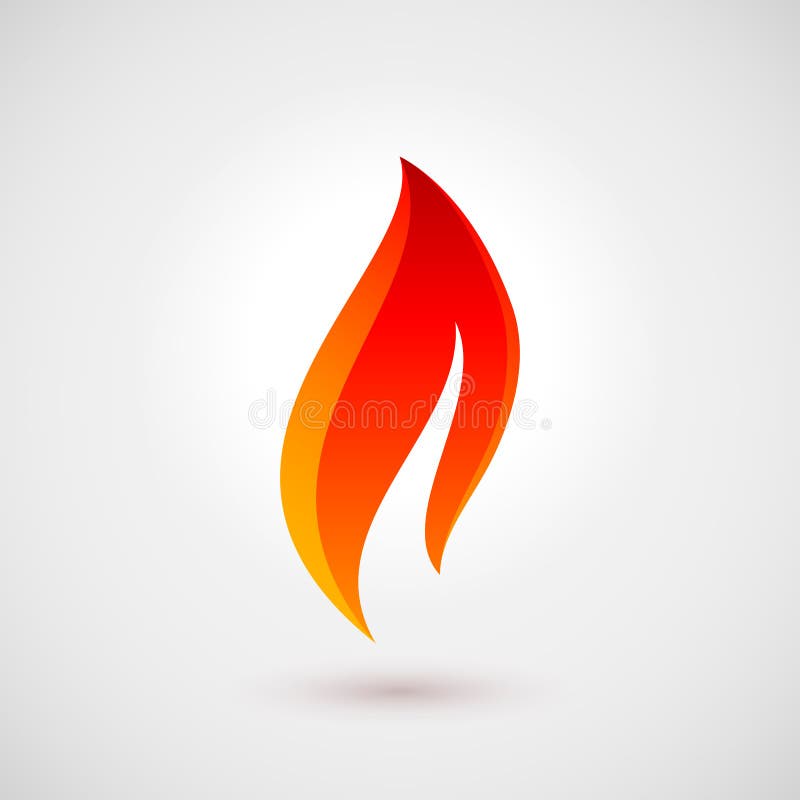 Fire Icon stock vector. Illustration of campfire, color - 92365927