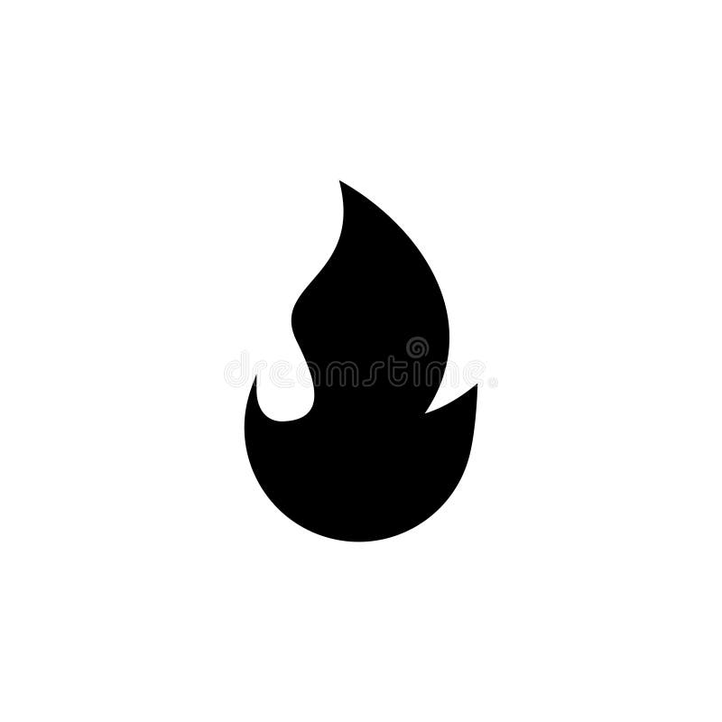 Fire Icon Vector. Fire Vector Stock Vector - Illustration of burn ...