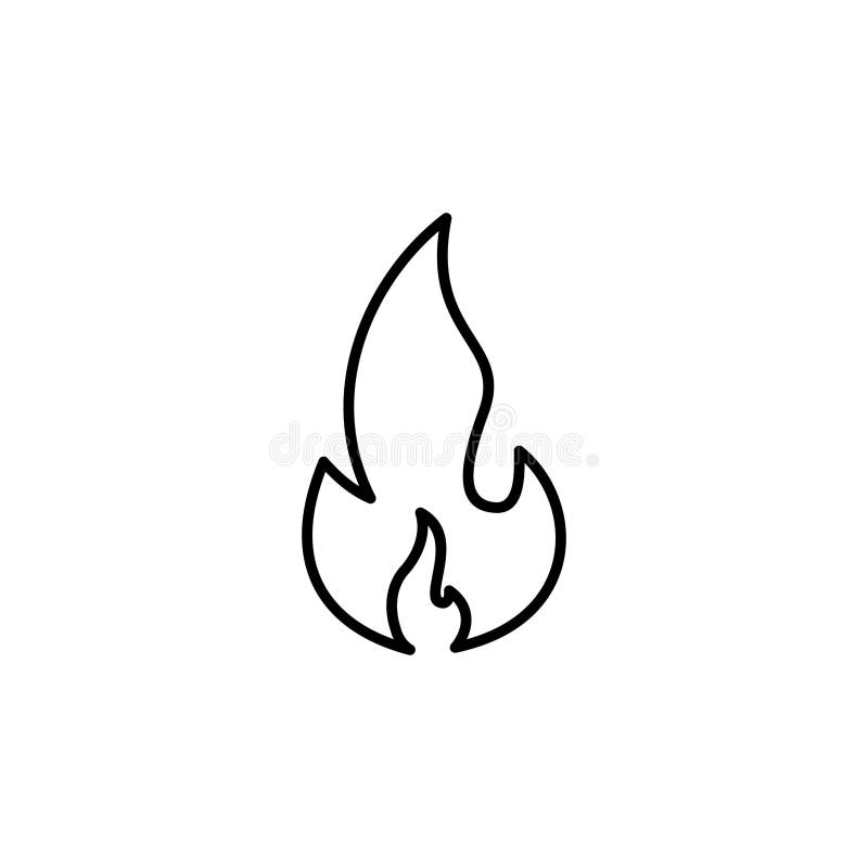 Fire Icon . Fire Flame Icon Stock Illustration - Illustration of flame ...