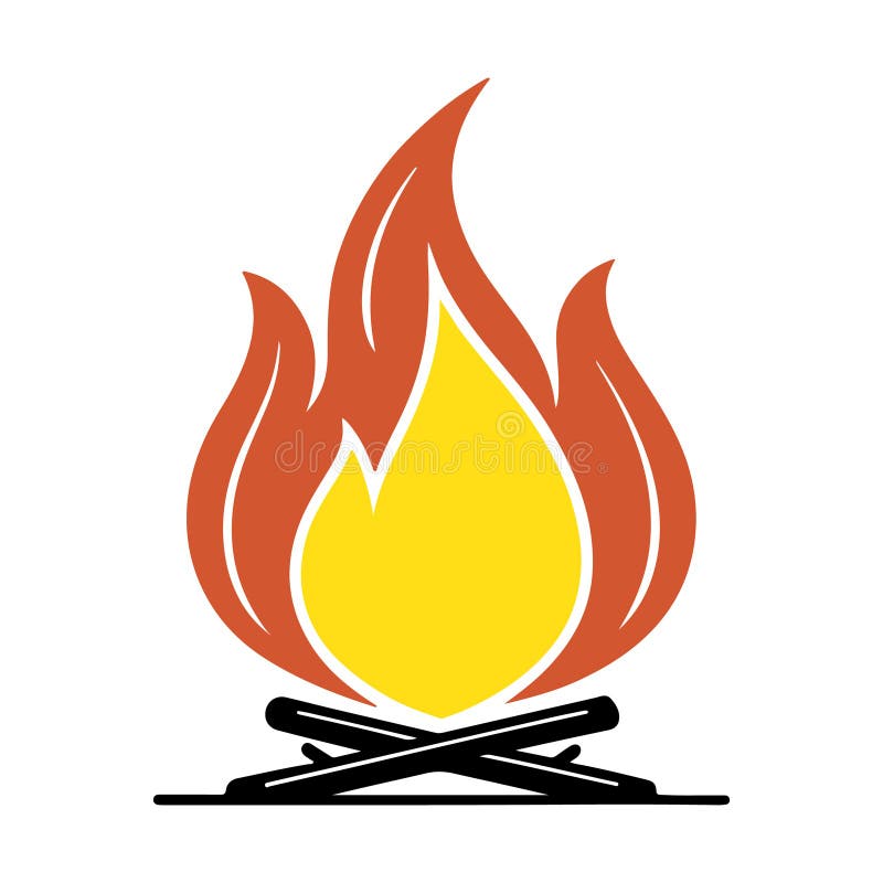 Fire Icon Vector Illustration Design Stock Vector - Illustration of circle, icon: 356476943