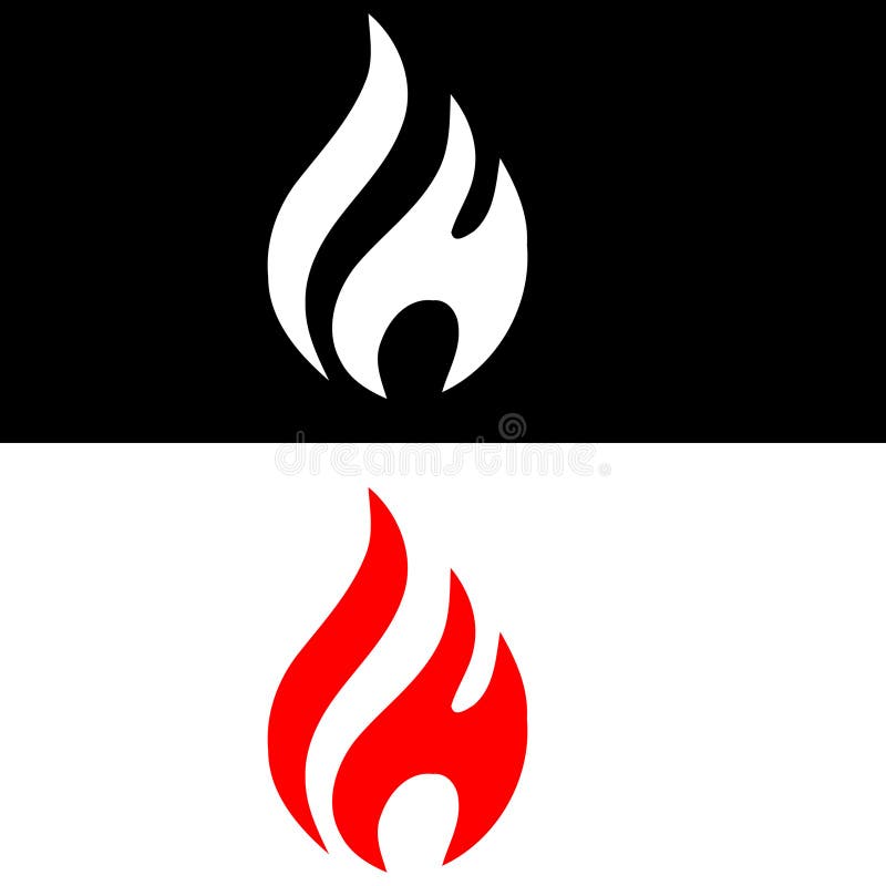 Fire Icon Vector Illustration Stock Vector - Illustration of banner ...