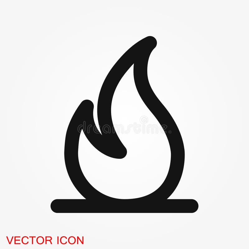 Fire Icon Vector. Icon Illustration for Logo Design Stock Illustration ...