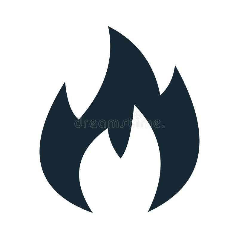 Fire Icon Vector Logo Template Editorial Stock Image - Illustration of ...