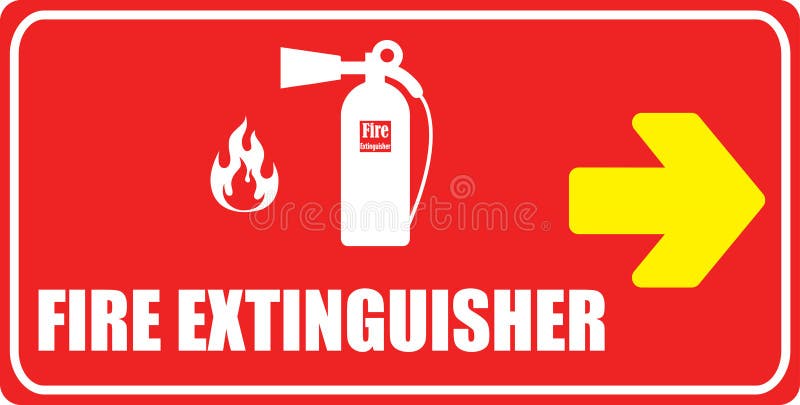 Fire Indication Icon Fair Extinguisher Direction Fire Extinguisher Sign ...