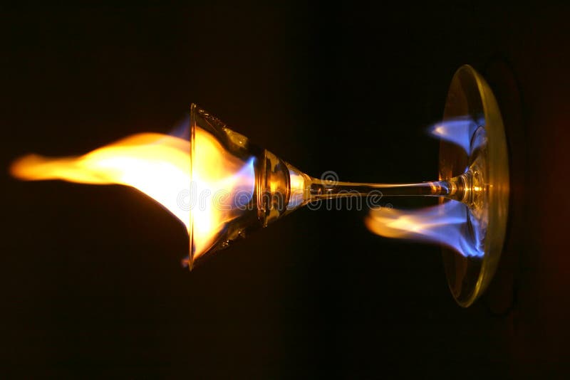 Fire inside glass stock image. Image of little, campfire - 4907607