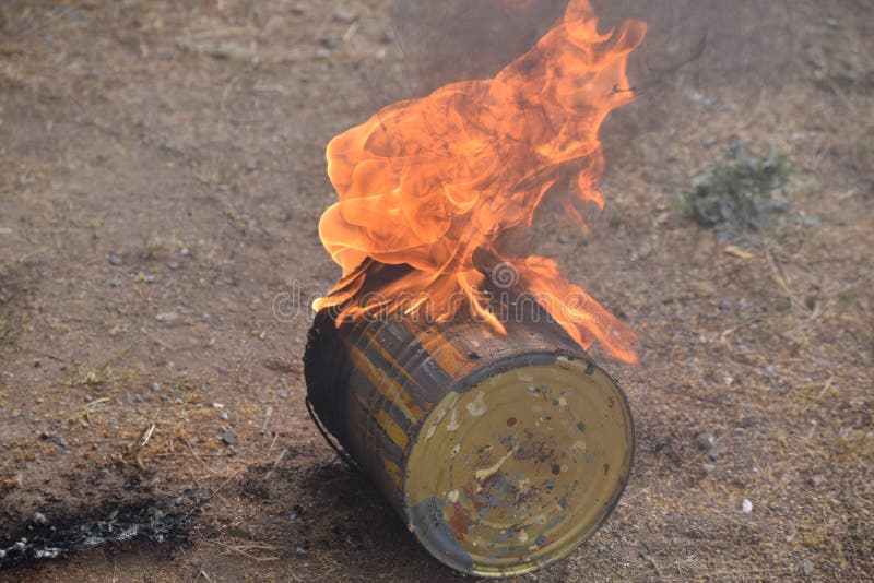 Fire inside the Paint Can stock photo. Image of paint - 114134582
