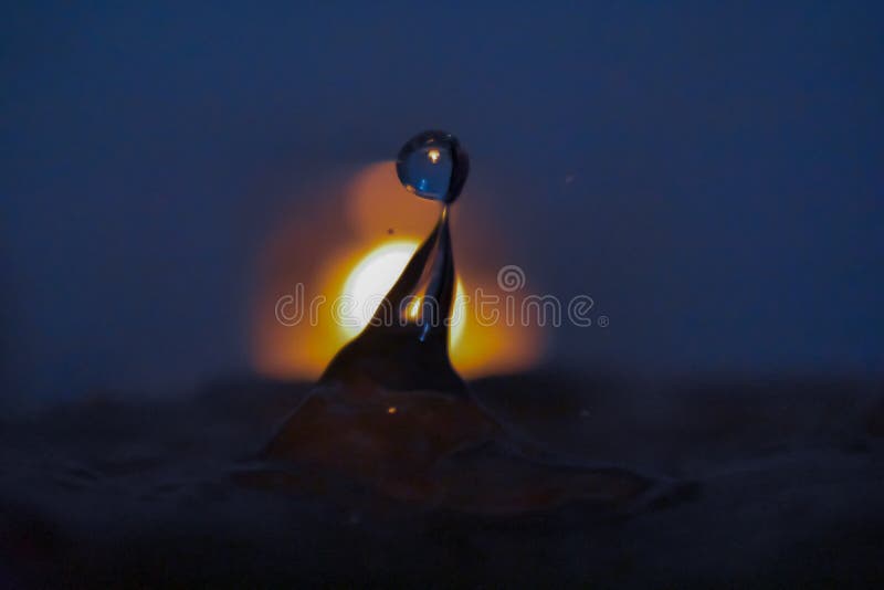 Fire inside water stock image. Image of water, drop - 111590889