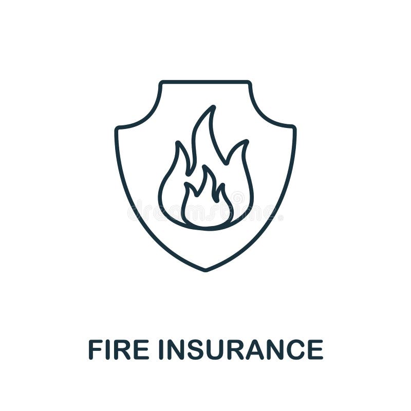 Fire Insurance Icon from Insurance Collection. Simple Line Fire ...
