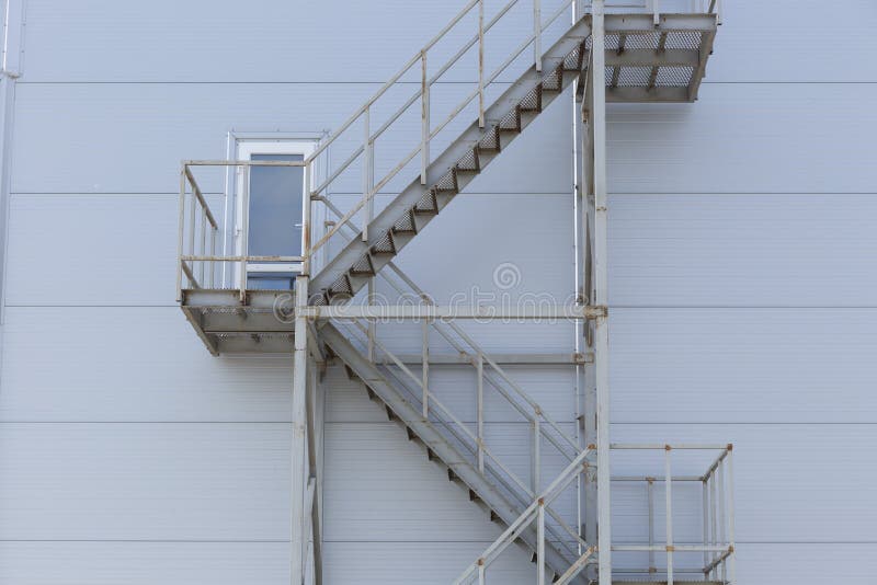 Fire Iron Ladder.a Spare Ladder that is Used during a Fire Stock Image ...
