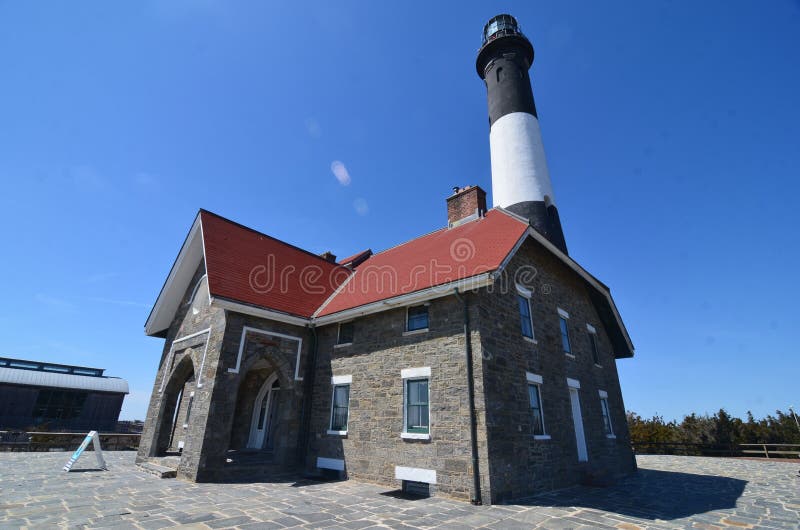 Fire Island Lighthouse stock image. Image of lookout - 71993439