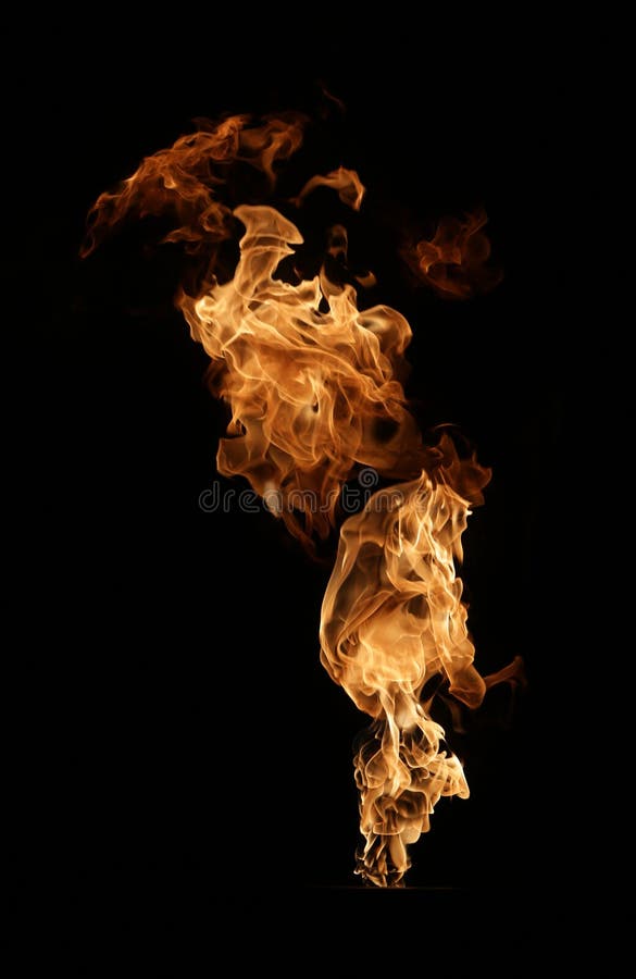 Fire isolated on black stock image. Image of backdraft - 46083329