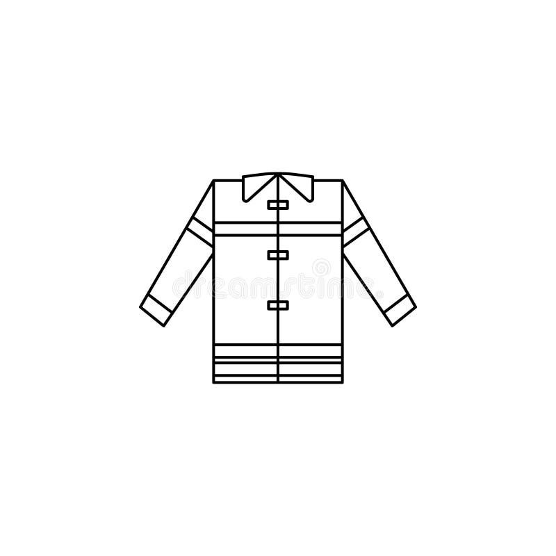 Fire Jacket Illustration. Element of Firefighter for Mobile Concept and ...