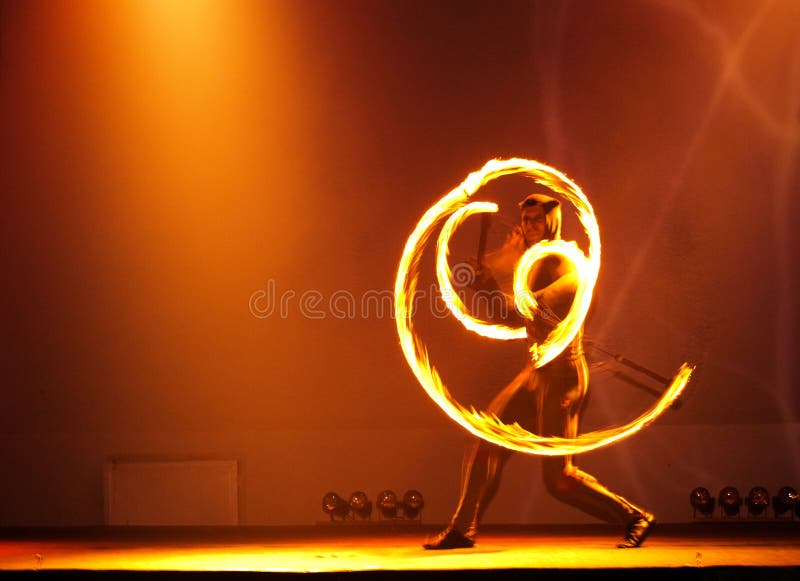 Fire juggler stock image. Image of show, blazing, action - 1838867