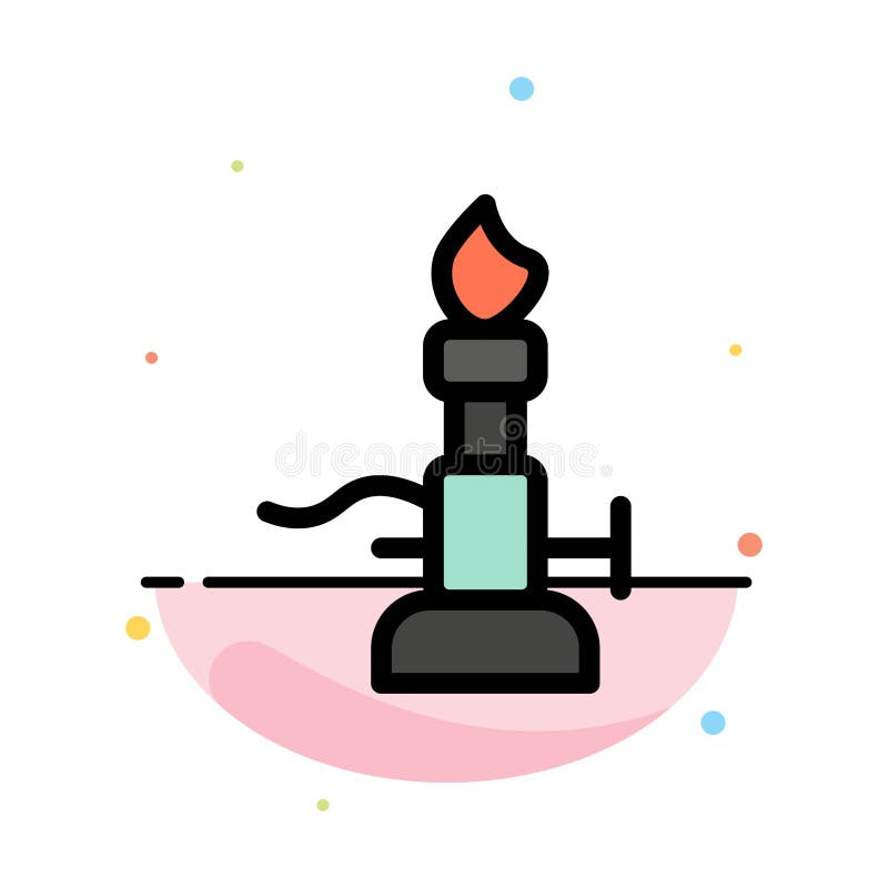 Fire, Lab, Light, Science, Torch Abstract Flat Color Icon Template ...