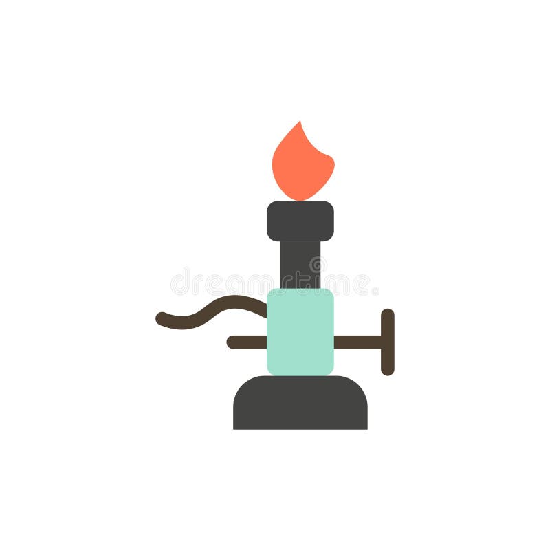Fire, Lab, Light, Science, Torch Flat Color Icon. Vector Icon Banner ...