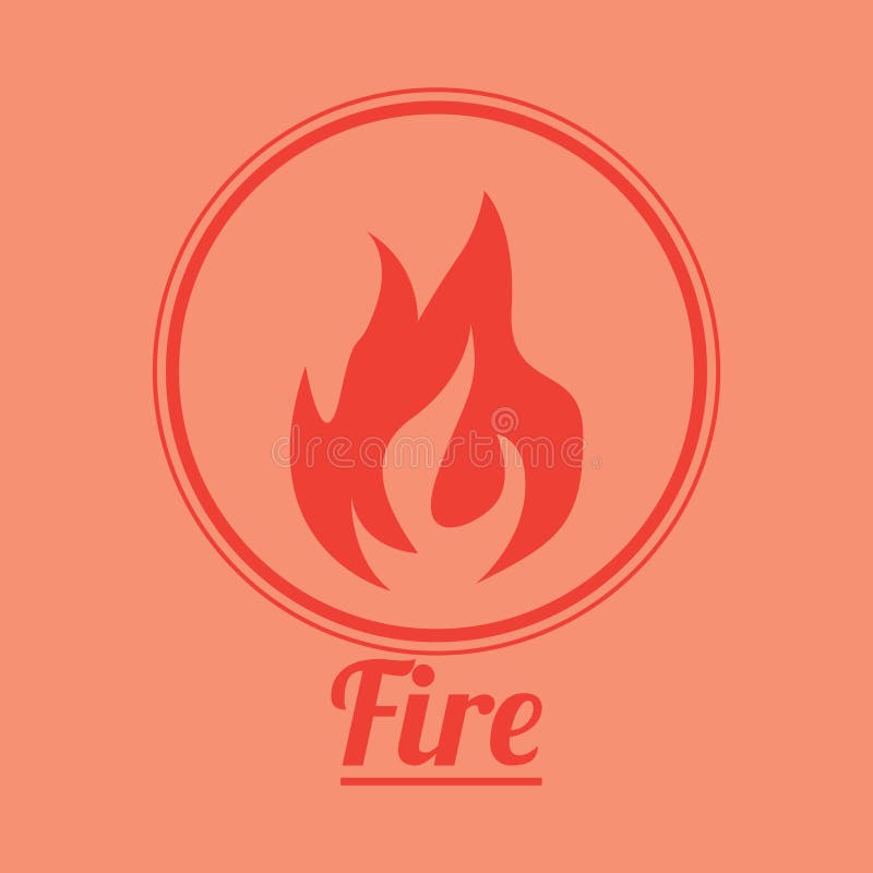 Fire art label sticker stock vector. Illustration of shape - 41016326