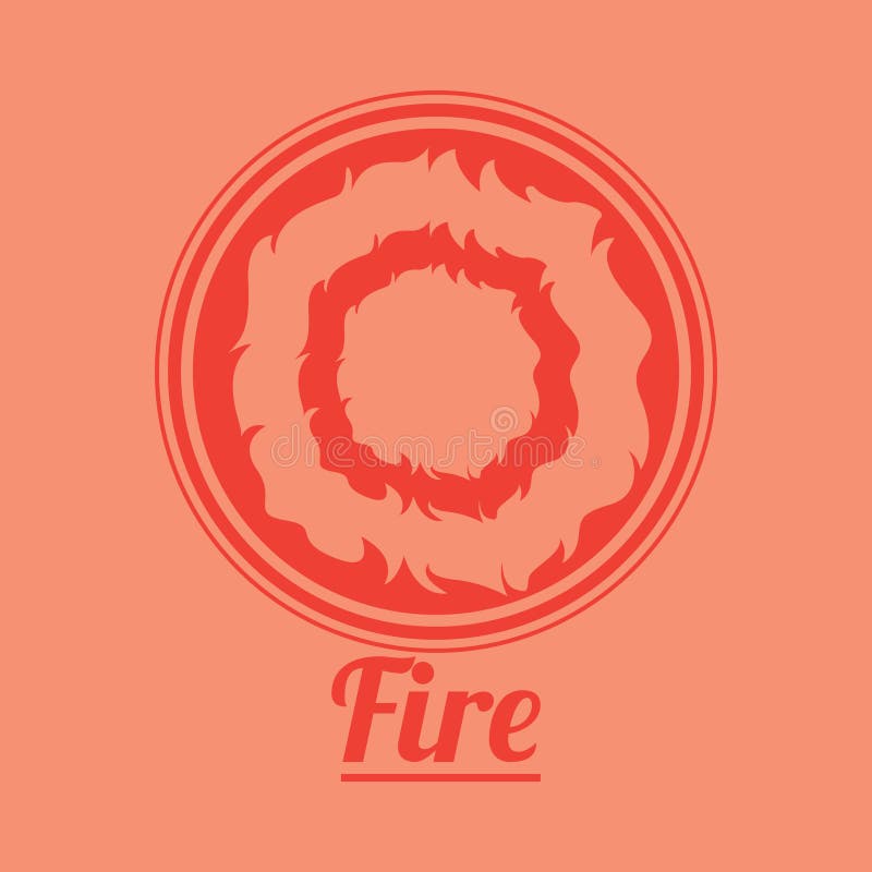 Fire art label sticker stock vector. Illustration of shape - 41016326
