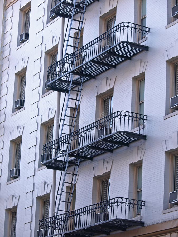 Fire Ladder stock photo. Image of city, business, stair - 12069596