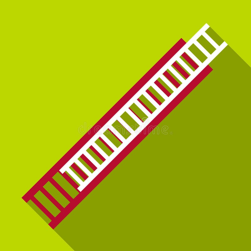 Fire Ladder Icon, Flat Style Stock Vector - Illustration of hydrant ...