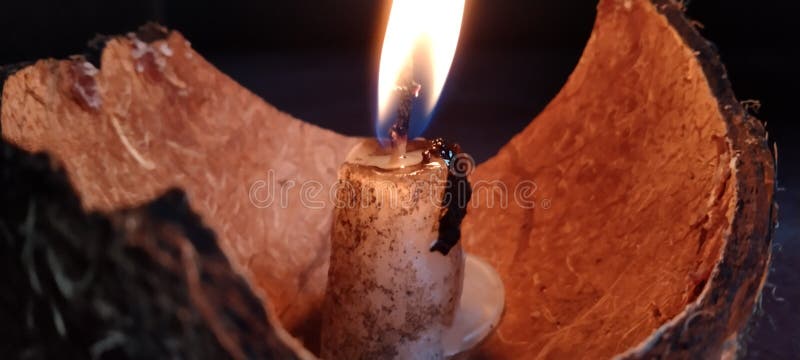 Fire lamp in super night stock photo. Image of wood - 246799818