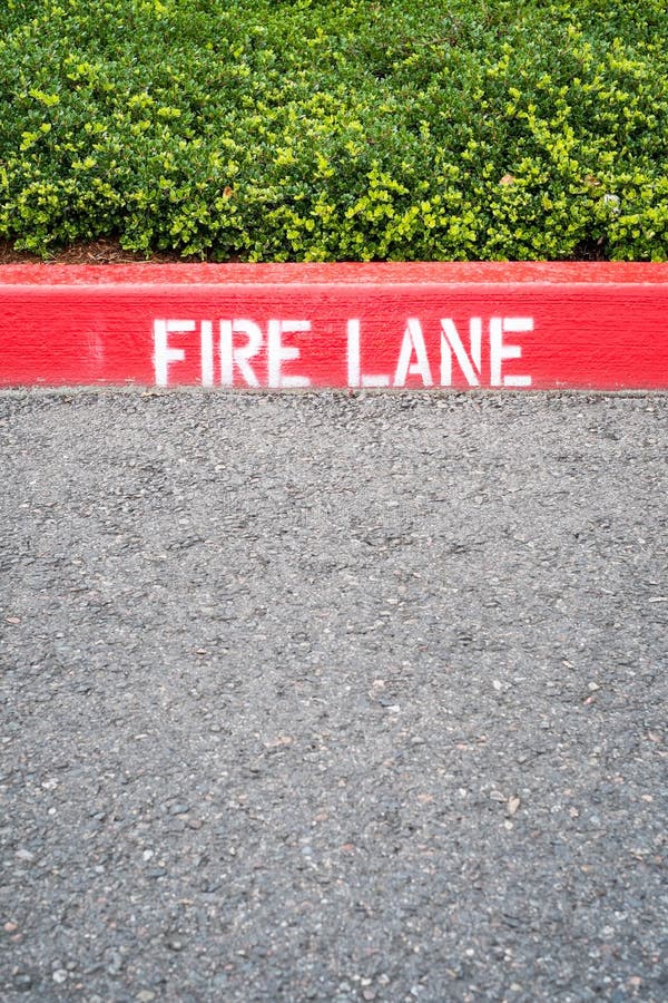 Fire Lane stock image. Image of transportation, enforcement - 38356749