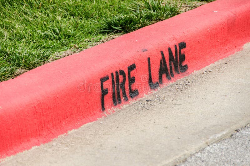 Fire Lane stock image. Image of symbol, allowed, laws - 47188711