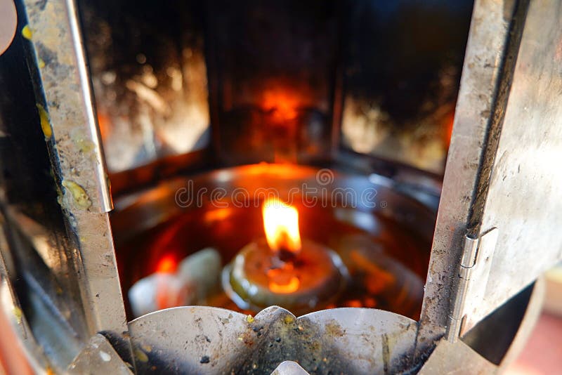 Fire in the lantern stock photo. Image of lantern, china - 261562470